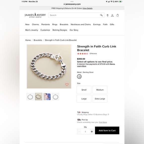 James Avery | Other | James Avery Bracelet | Poshmark